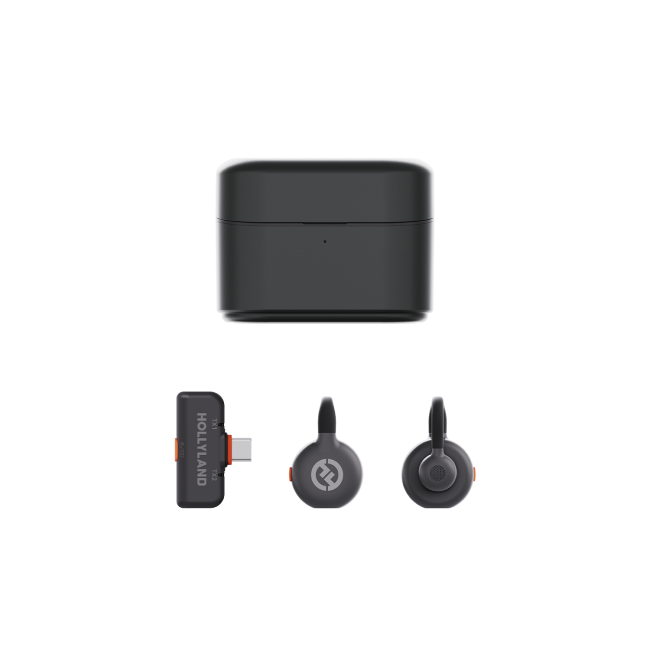Hollyland LARK M2S - Wireless Lavalier Microphone | No-Logo Invisible Fit