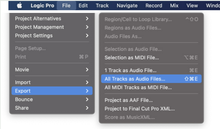 How to Bounce Stems In Logic Pro X [Step by Step] - Hollyland