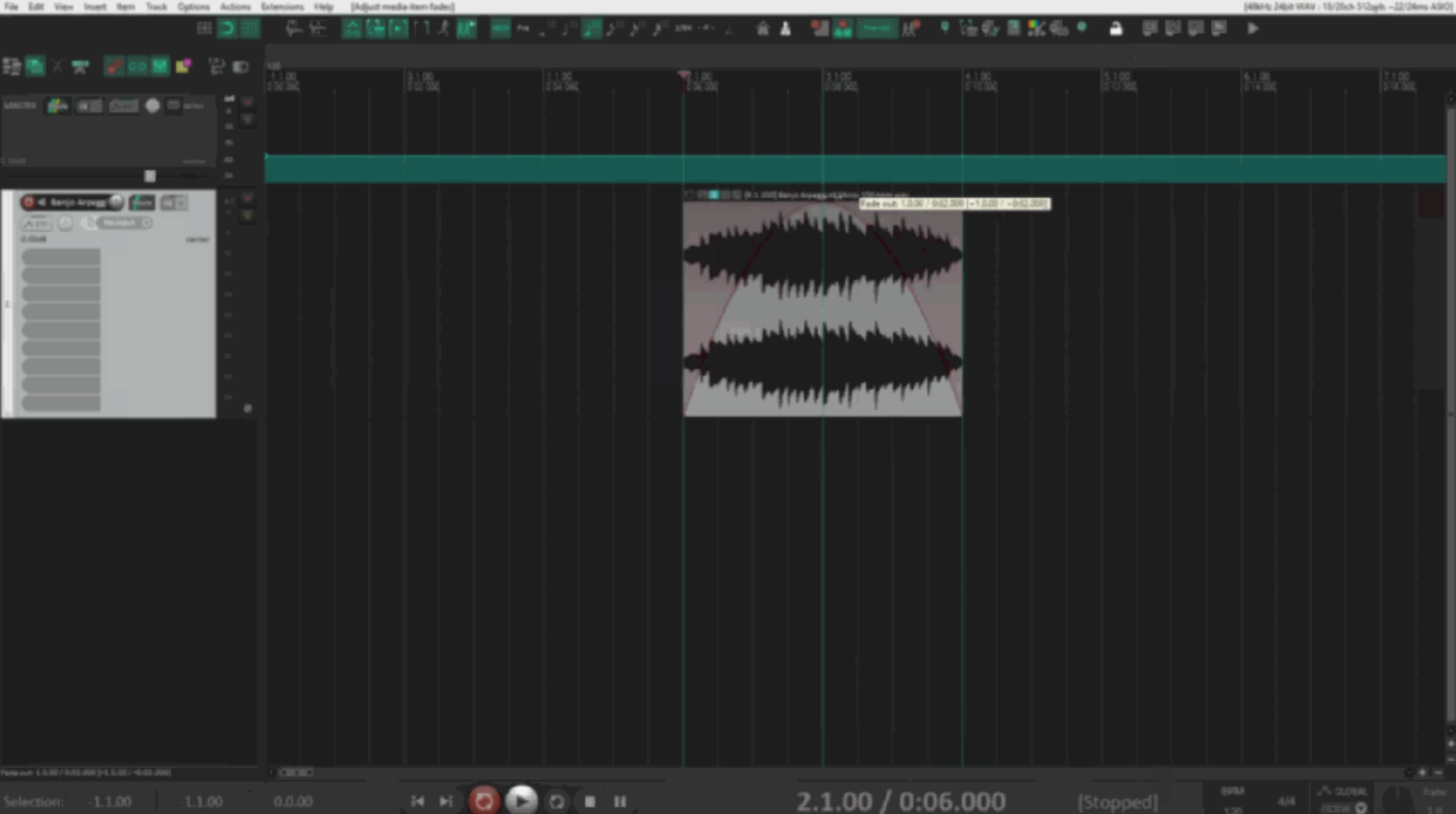 How to Add Fade In and Out in REAPER - Hollyland