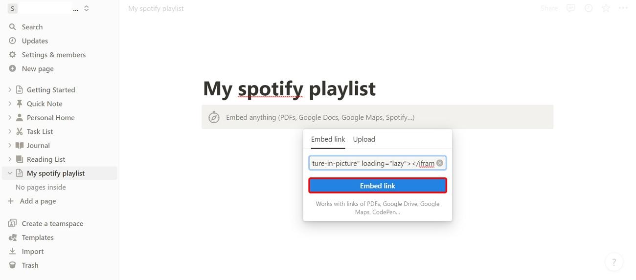3 Fixes to Notion Spotify Embed Not Working - Hollyland