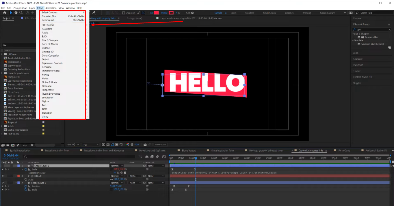 7 Fixes for After Effects Effect Controls Not Showing - Hollyland