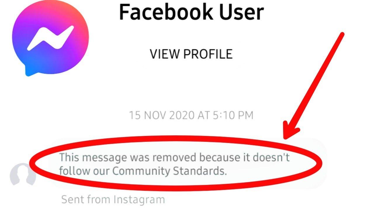 What Is “This Message Was Removed Because It Doesn’t Follow Community ...