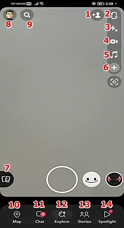 What is Snapchat Camera Icon next to Snap - Hollyland