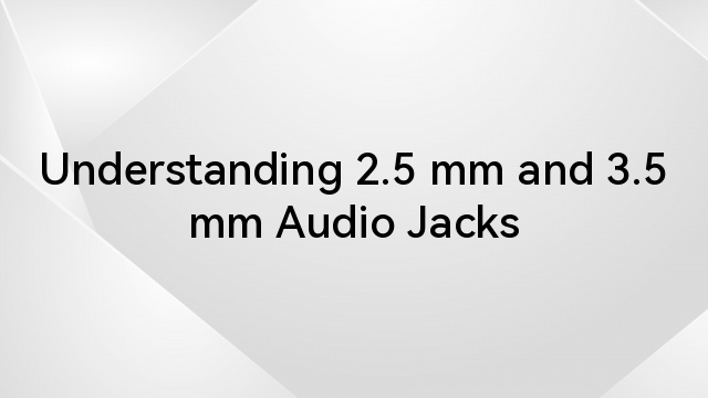 A Guide to the Different Types of Audio Jacks - Hollyland